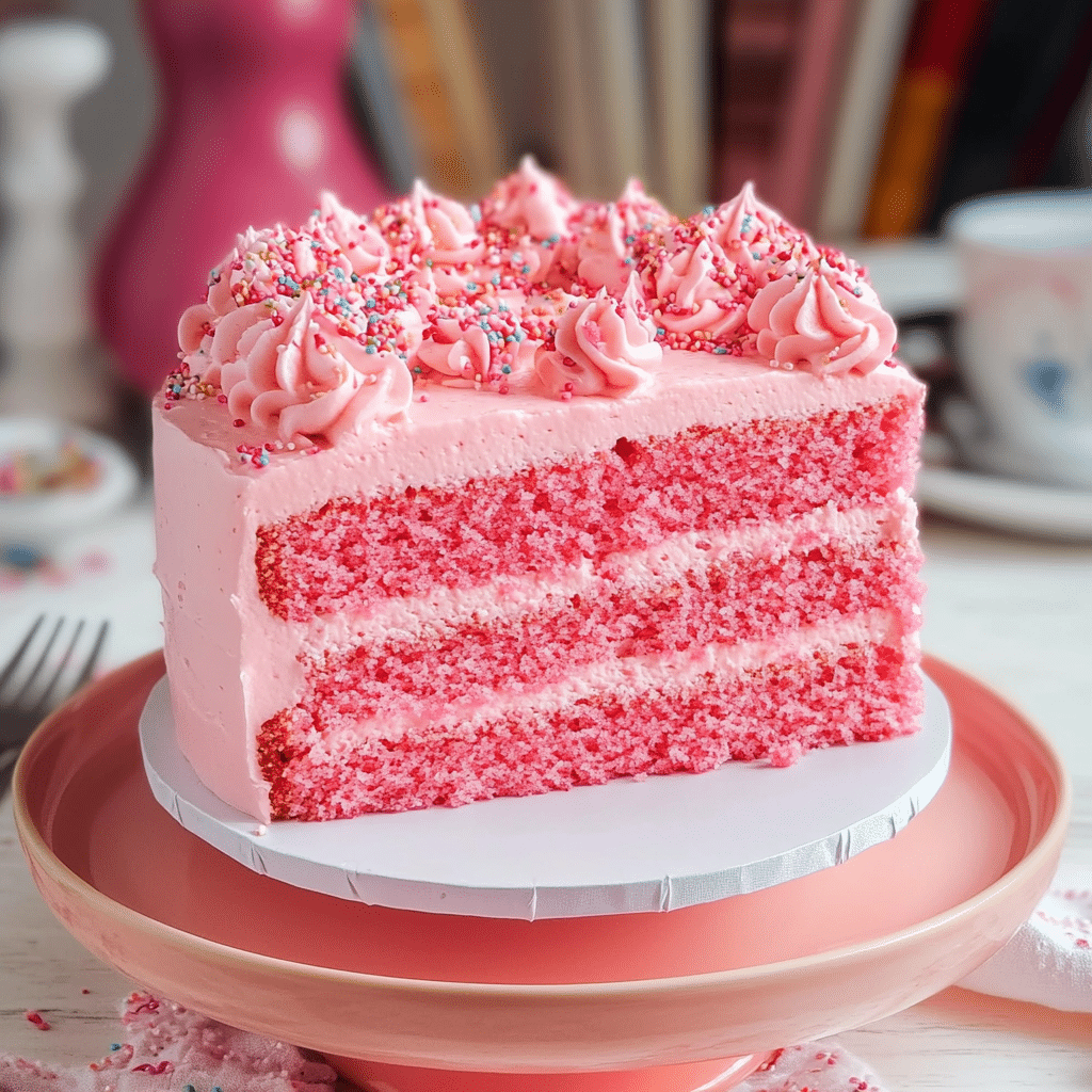 Pink Cake Recipe - Savorful Meals