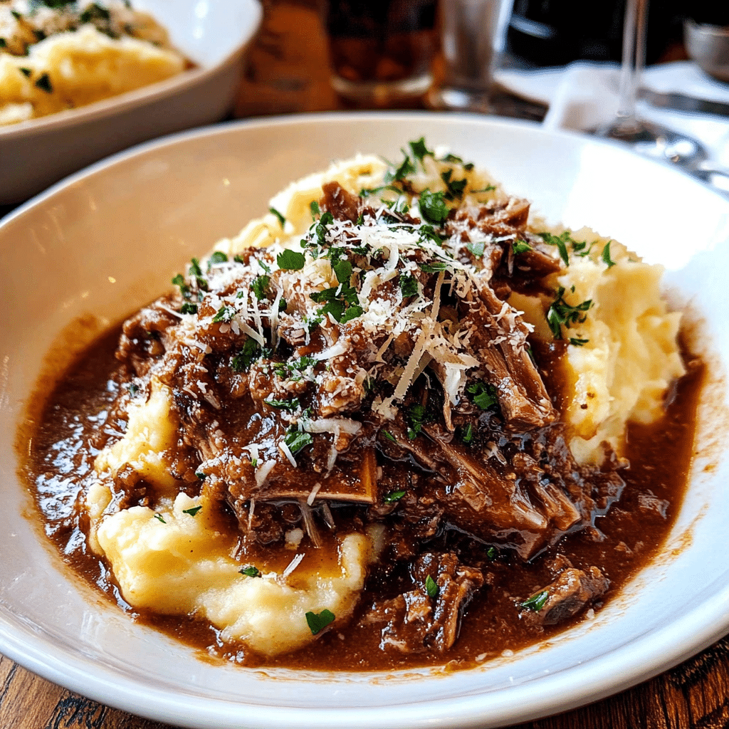Short Rib Ragu with Parmesan Mashed Potatoes - Savorful Meals