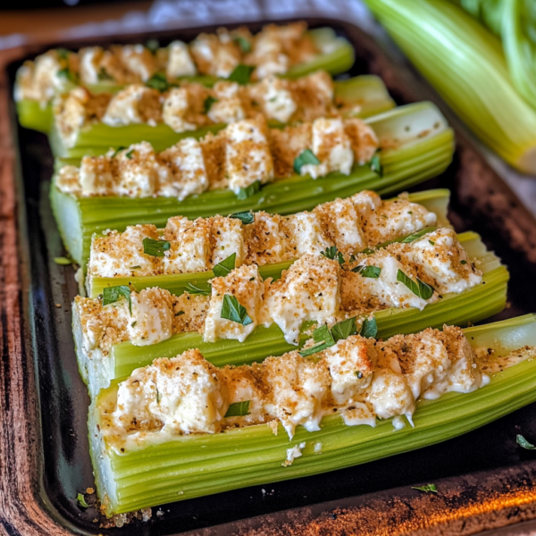 Italian Cream Cheese Stuffed Celery - Savorful Meals