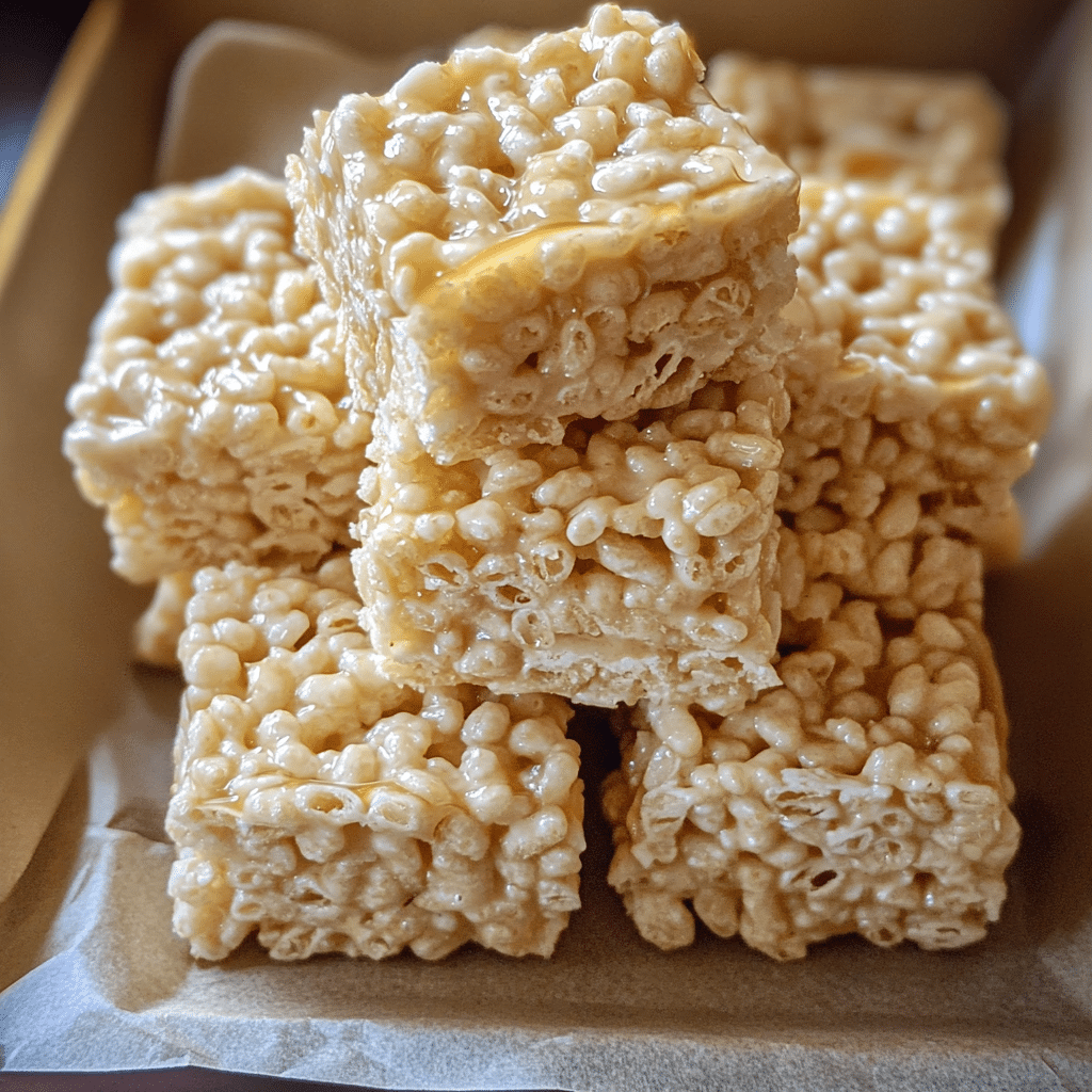 Caramelized White Chocolate Rice Crispy Treats - Savorful Meals